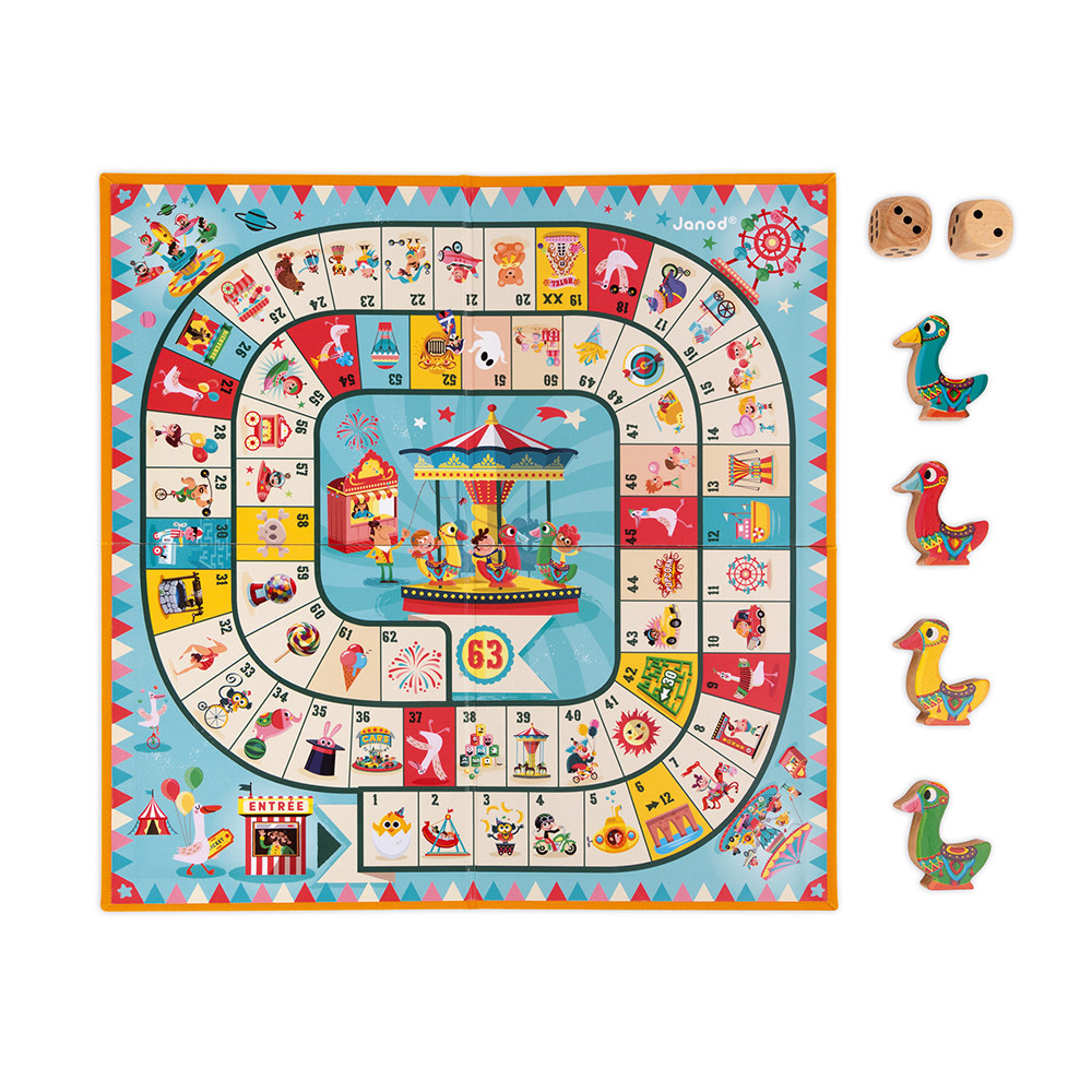Carrousel Game of the Goose : Racing board games Janod - J02743