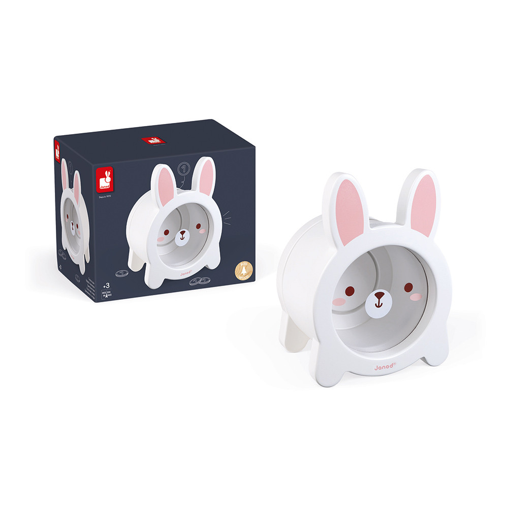 Rabbit Moneybox : Wooden piggy banks Janod - J04654