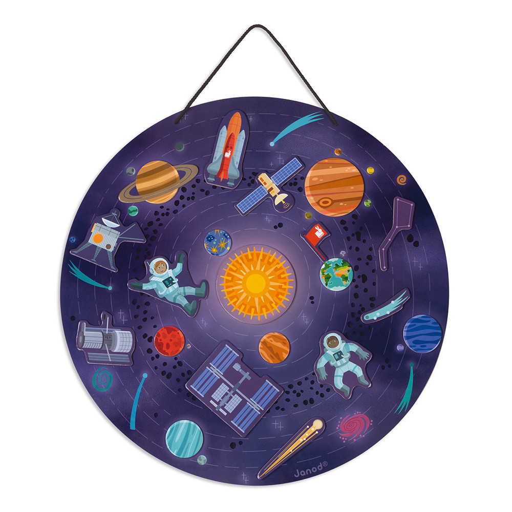 Magnetic Solar System Map : Educational magnetic games Janod - J05462