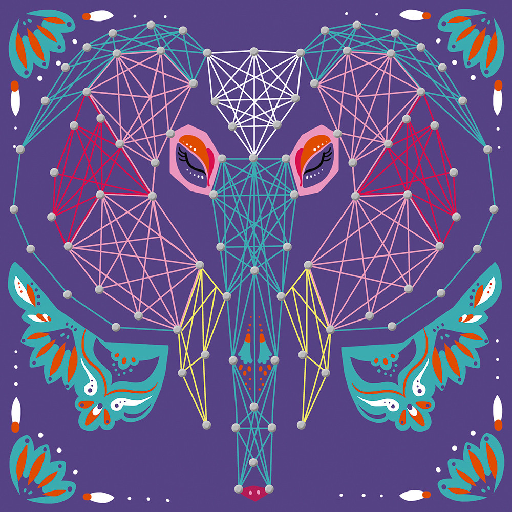 String Art Animal Pictures : "Les Ateliers Déco" Collection Janod - J07912