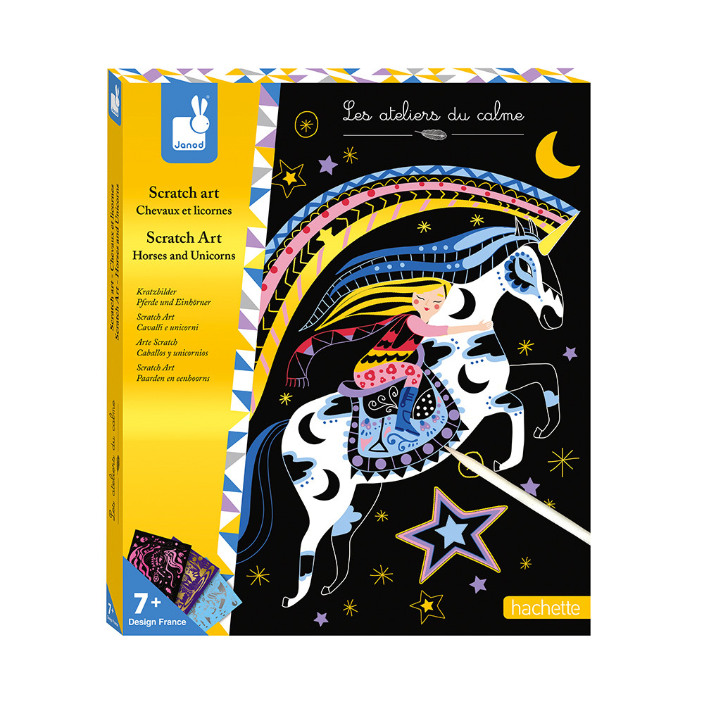 Scratch Art Horses and Unicorns : Scratch Art Janod - J07895