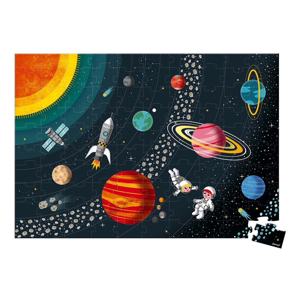 Educational Puzzle Solar System : 50 to 149 piece puzzles Janod - J02678