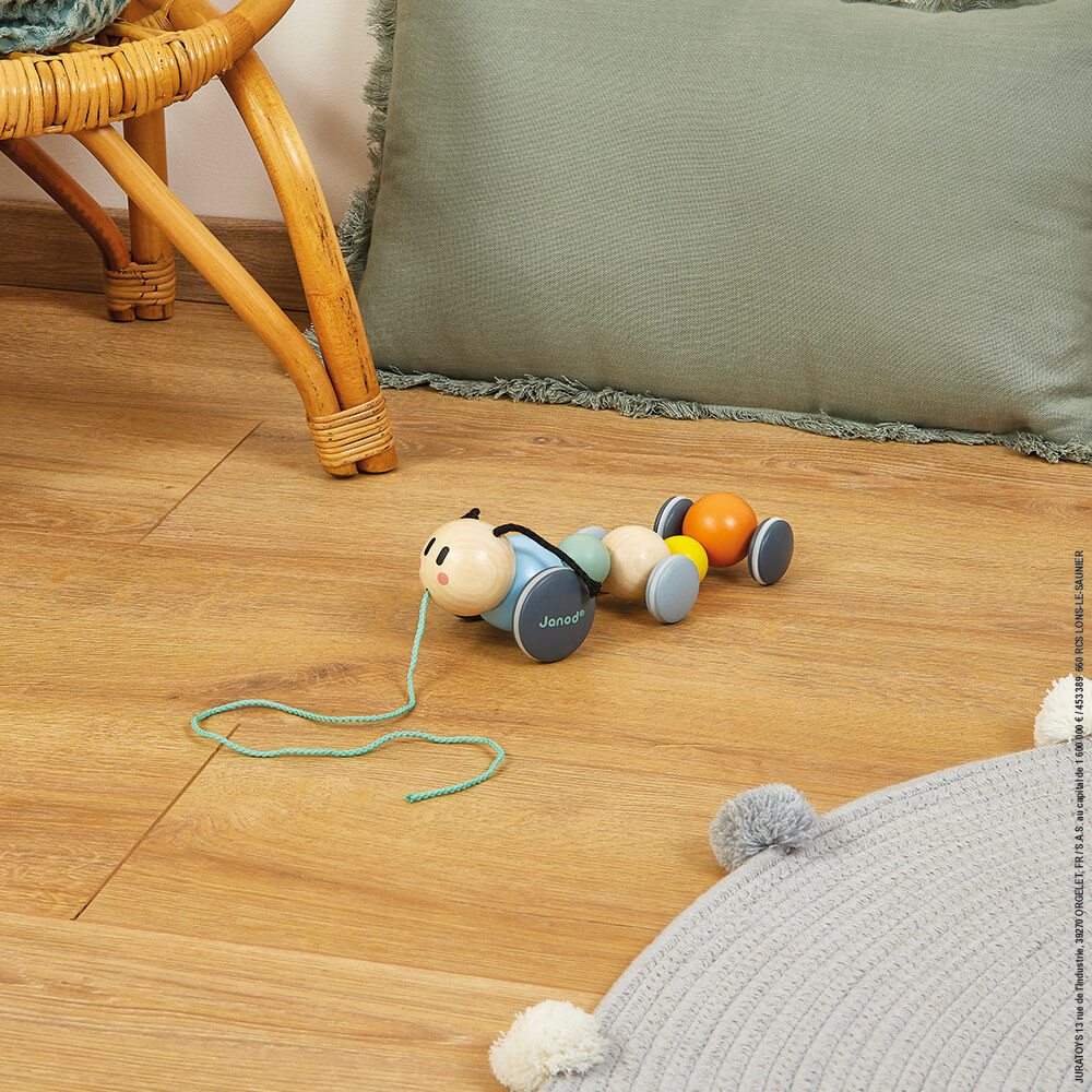 Sweet Cocoon Pull-Along Caterpillar : Push & Pull toys Janod - J04420