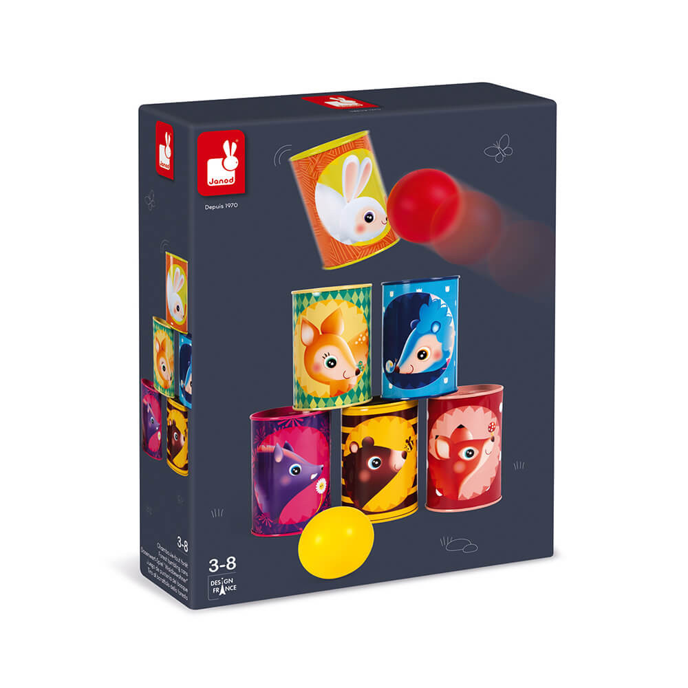 Forest Tumbling Cans : Sports & Outdoor games Janod - J03206