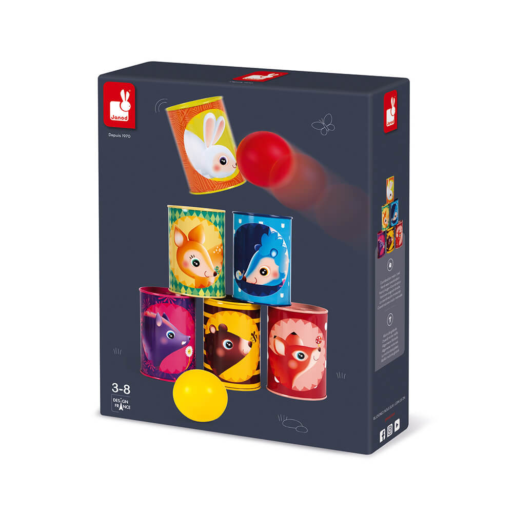 Forest Tumbling Cans : Sports & Outdoor games Janod - J03206