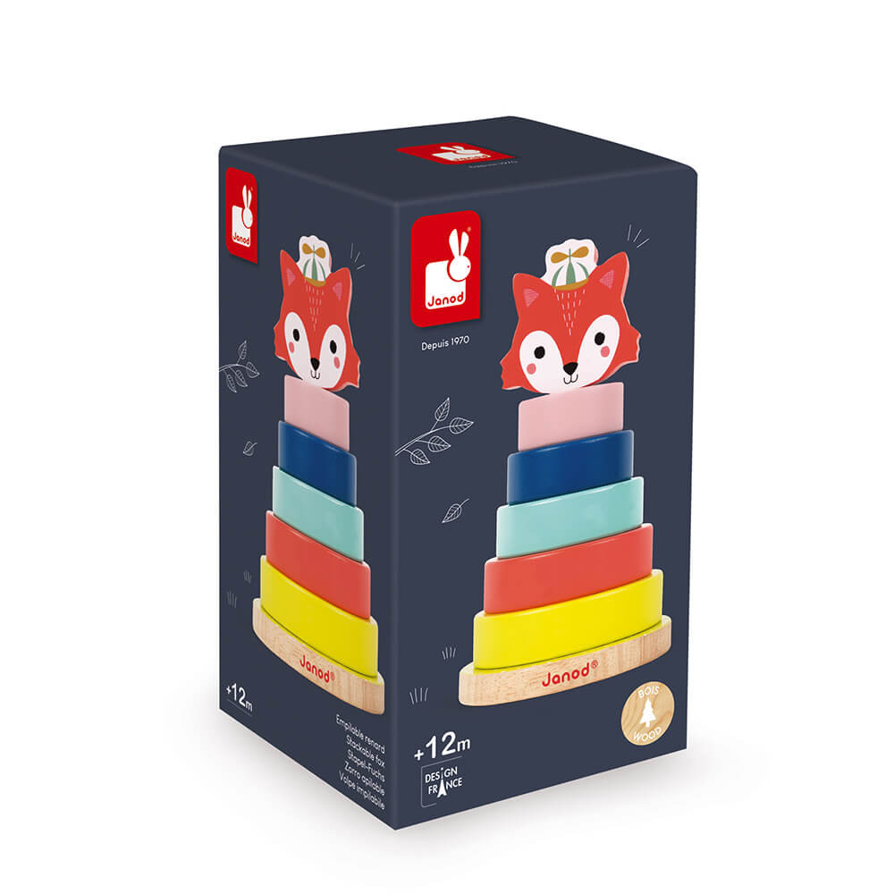 Baby Forest Fox Stacker (wood) : Manipulation & stackers Janod - J08014