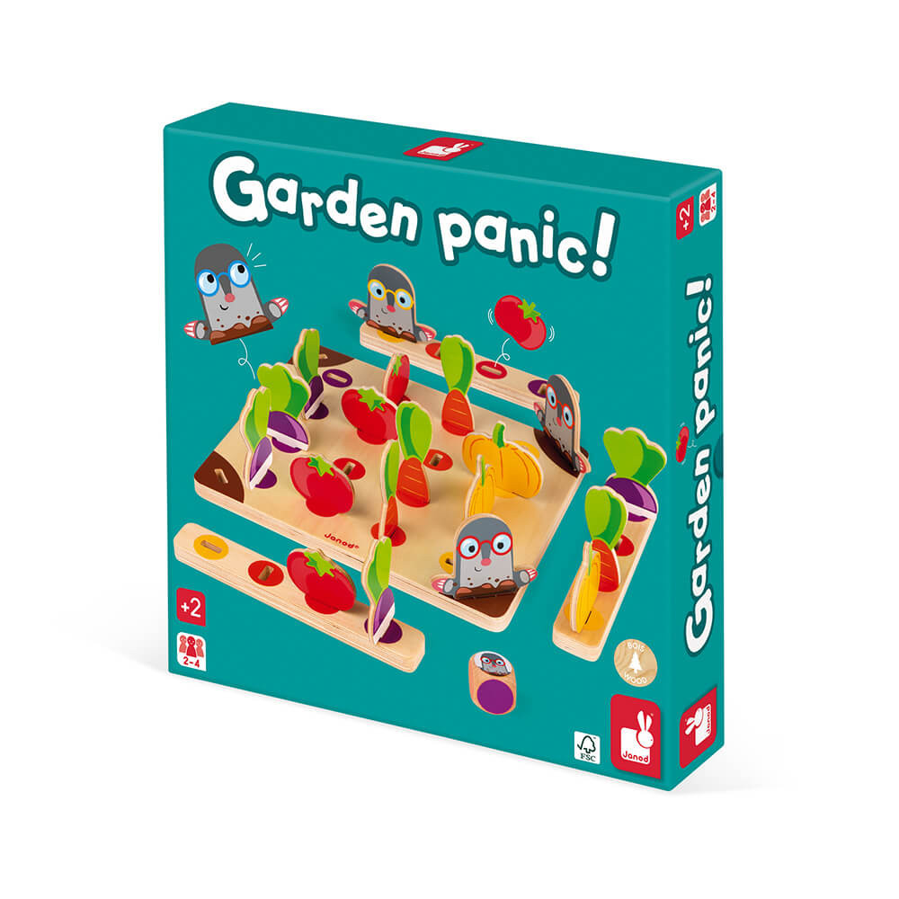 Garden Panic ! (bois) : Jeux de rapidité & de stratégie Janod - J08246
