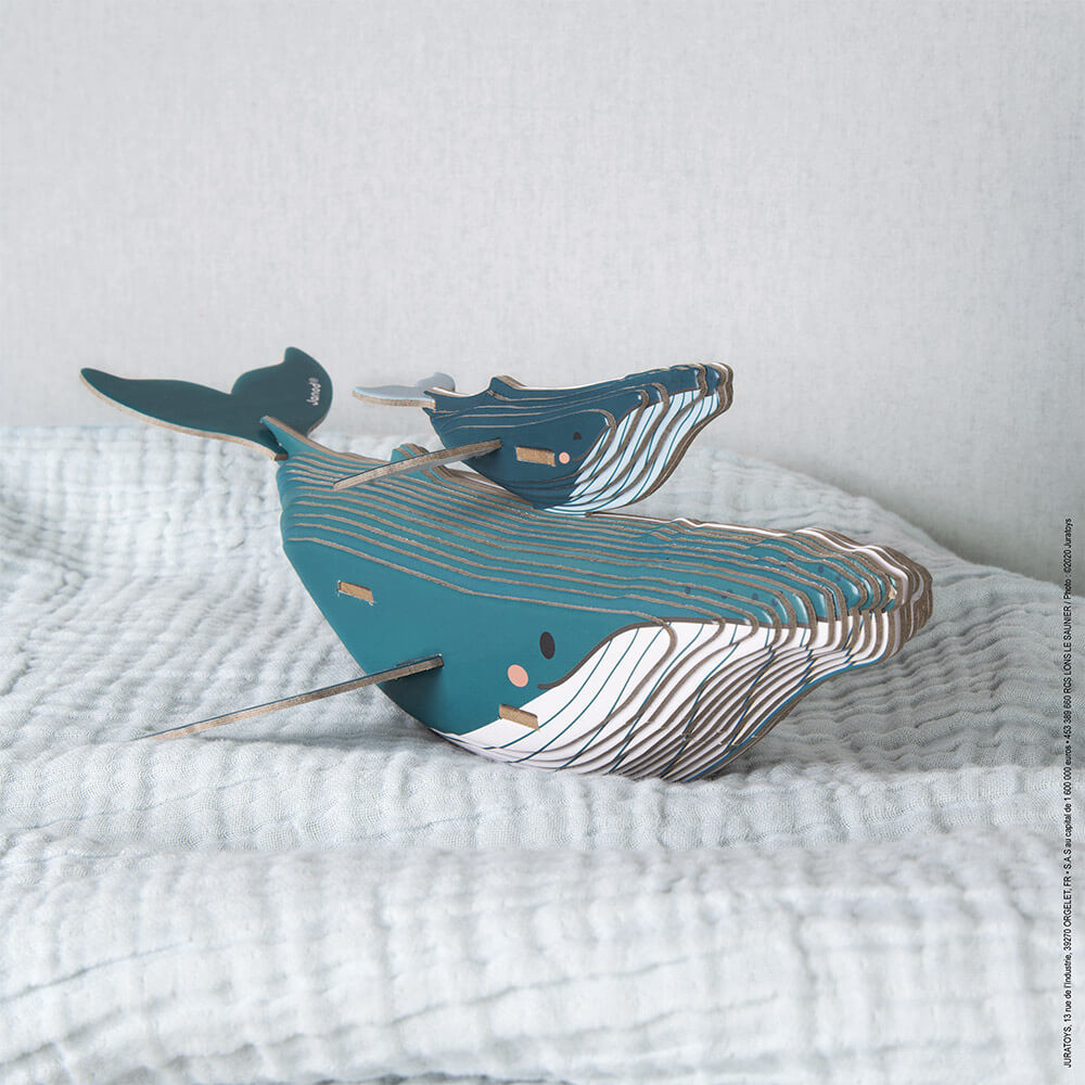 Puzle de cartón de Ballena para montar en 3D - Colaboración con WWF ...