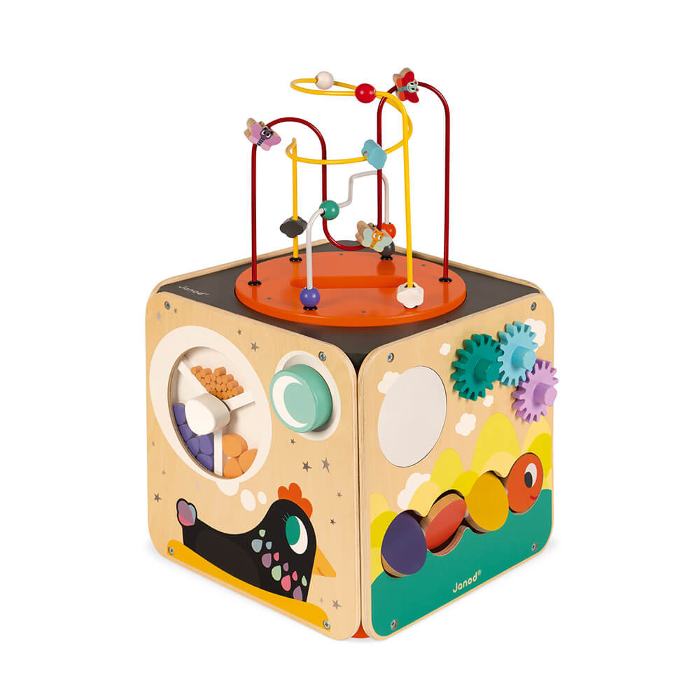 Multi-Activity Looping Toy (wood) : Manipulation & stackers Janod - J08256