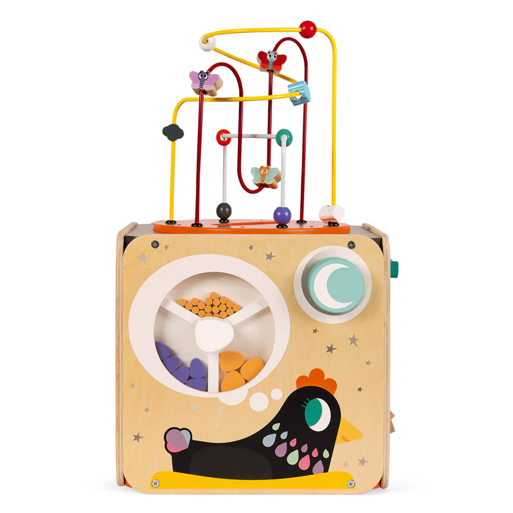 Multi-Activity Looping Toy (wood) : Manipulation & stackers Janod - J08256