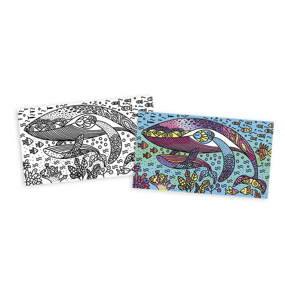 Magic Painting Ocean : Painting by numbers & Colouring Janod - J07990